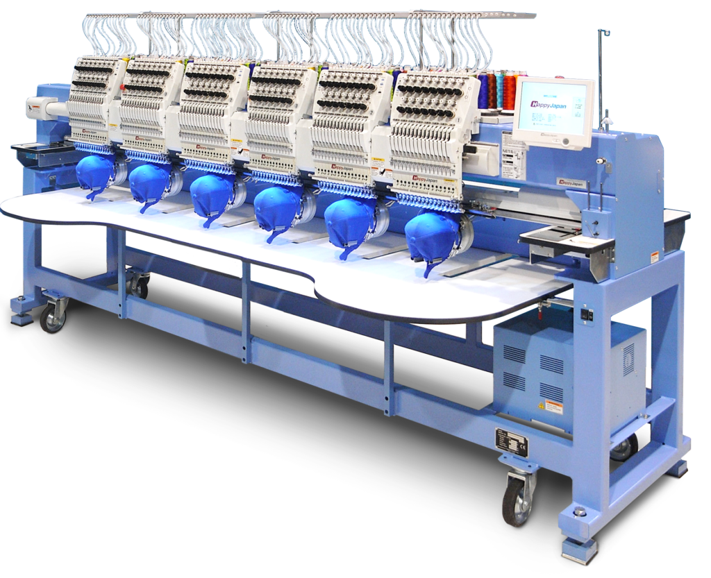 HappyJapan Multi-Head Embroidery Machines