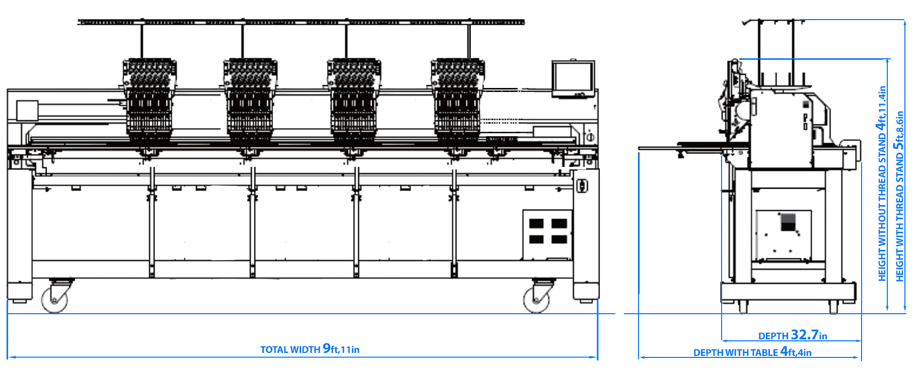 Texmac's HCR3-X1504 Embroidery Machine